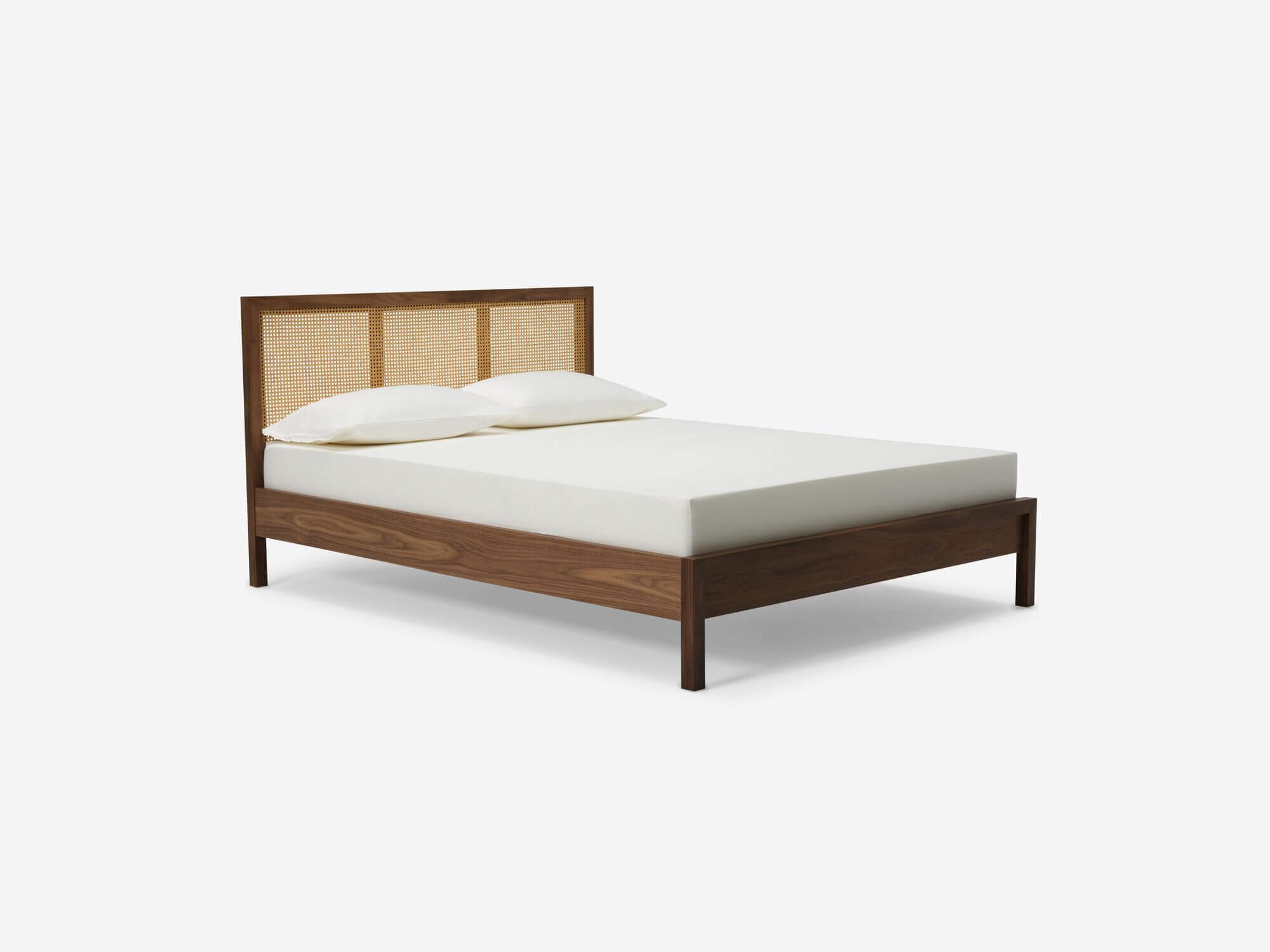Woven cane bed frame store